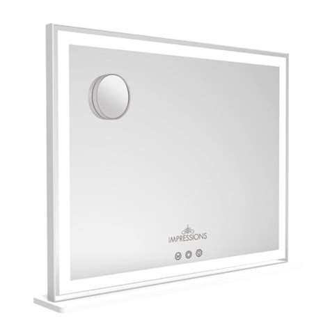 IMPRESSIONS VANITY COMPANY Classique Tri Tone LED Makeup Mirror With Touch Sensor Tabletop