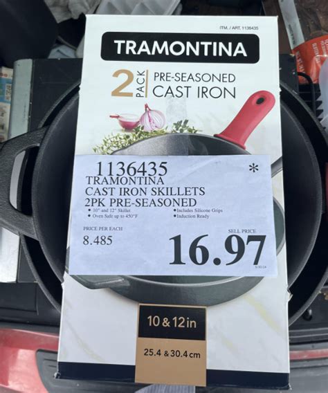 Tramontina Cast Iron Skillets 2pk Pre Seasoned 1136435 St Louis MO Costco97