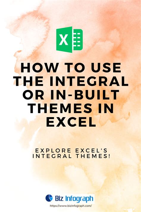 How To Use The Integral Or In Built Themes In Excel In 2024 Excel Excel Tutorials Excel Formula How To Use The Integral Or In Built Themes In Excel In 2024 Excel Excel Tutorials Excel Formula