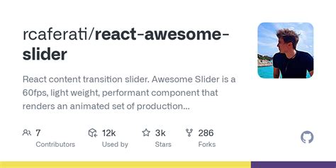 Github Rcaferati React Awesome Slider React Content Transition Slider Awesome Slider Is A