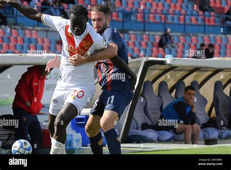 Patrick Nuamah Brescia Against Giacomo Ricci Cosenza During Cosenza Calcio Vs Brescia Calcio