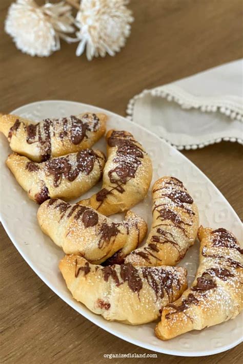 Nutella Croissants Recipe Organized Island