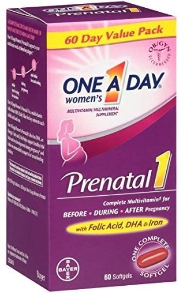 One A Day Womens Prenatal 1 Multivitamins 60 Count Price From Vitameno