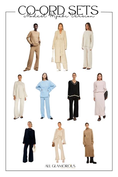 Co Ord Sets Modest Hijabi Version In 2023 Knit Set Modesty Fashion