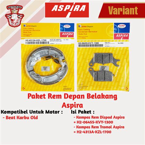 Jual Paket Kampas Rem Dispad Discpad Depan Belakang Honda Beat Scoopy
