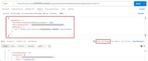 Azure Devops Api Import Repository Status 400 Stack Overflow