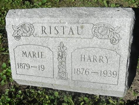 Herbert Nicklaus “harry” Ristau 1876 1939 Find A Grave Memorial