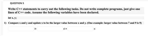 Solved QUESTION Write C Statements To Carry Out The Chegg