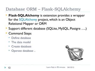 Learn flask in 90mins | PPT