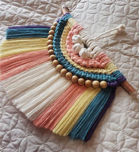 Rainbow Macrame Design Home Design Macrame Wall Decor Eba In 2024