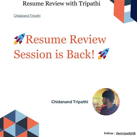 Chidanand Tripathi On Linkedin Resumereviewwithtripathi Careerdevelopment Linkedinnetworking