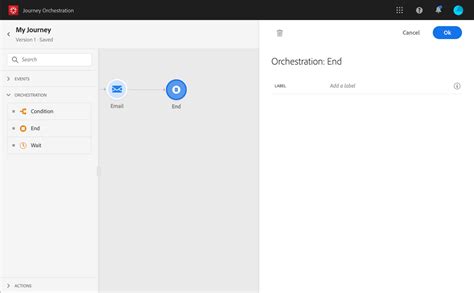 End Activity Adobe Journey Orchestration