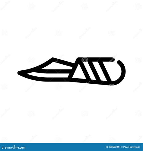 Crafted Knife Line Icon Vector Isolated Illustration Stock Vector Illustration Of Chair Icon