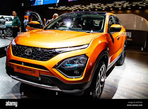 Geneva Switzerland Mar 2019 Tata Buzzard Sport Harrier Geneva