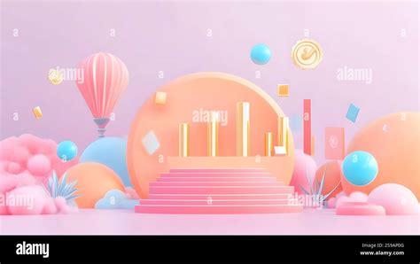 Minimal And Simple Graphical Data Visualization With Floating Geometric