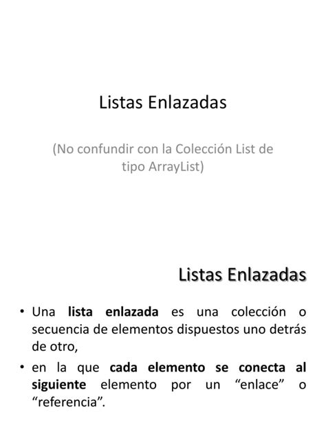 Estructuras De Datos Listas Enlazadas Pdf Algoritmos Y Estructuras