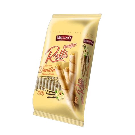 Mulino Wafer Rolls 150g Vanilla Bandj Supplies