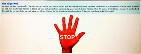 Example Of Information Module On The Option Of Saying No To Sexual Acts