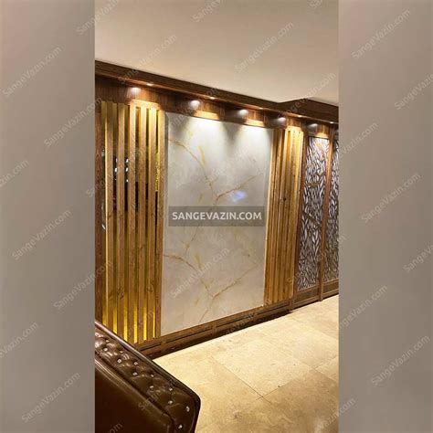 دیوار پوش ماربل شیت تراورتن موجدار قیمت و خرید ماربل شیت