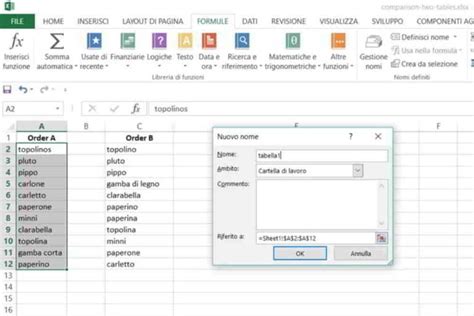 Come Confrontare Due Tabelle In Excel Informarea