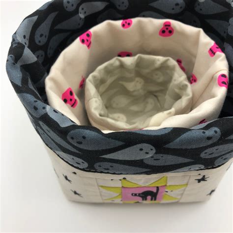 Bitty Bins Pdf Sewing Pattern Fabric Pop