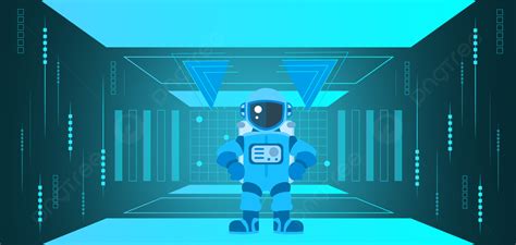 Intelligent Artificial Intelligence Blue Technology Background
