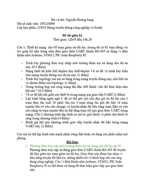 De Thi Giua Ky Mang Ttcn 21n34 Pdf