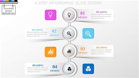 Animated 4 Step Infographic Concept Slide For Powerpoint Free Ppt
