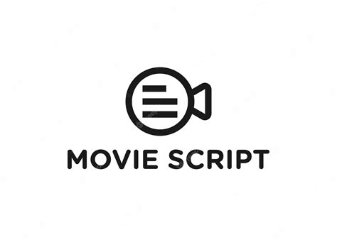 Premium Vector Movie Script Logo Design Vector Illustration