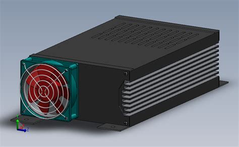 直流 直流变换器solidworks 2011模型图纸下载 懒石网