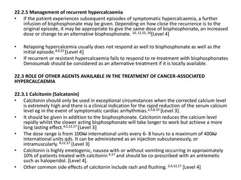Revised Standards And Guidelines For Cancer Associated Hypercalcaemia