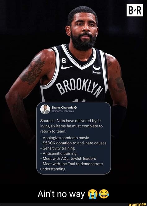 Shams Charanla Shamscharania Sources Nets Have Delivered Kyrie Irving