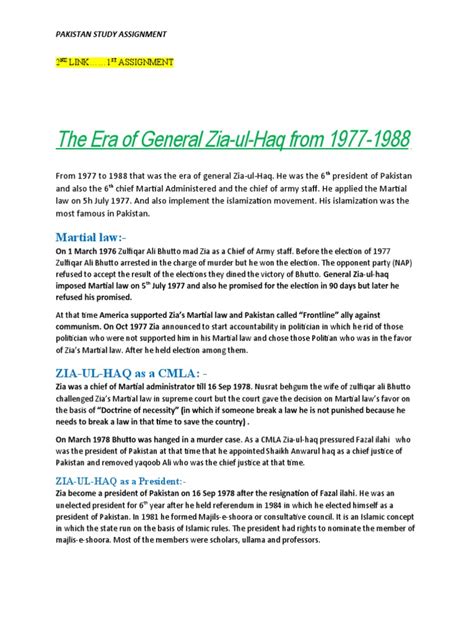The Era Of General Zia Download Free Pdf Muhammad Zia Ul Haq
