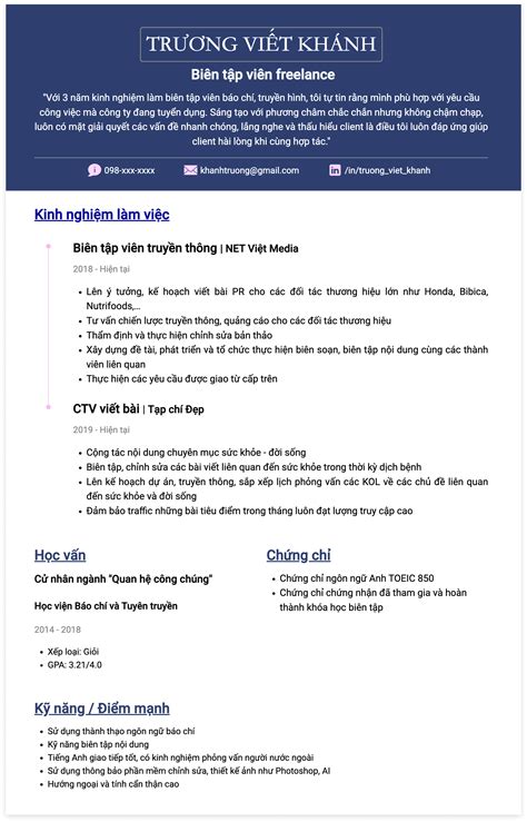 6 Mẹo Viết Cv Editorbiên Tập Viên ấn Tượng Kèm Mẫu Cake