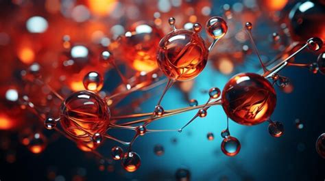 Visualization Of An Interconnected Molecular Structure Premium Ai Generated Image