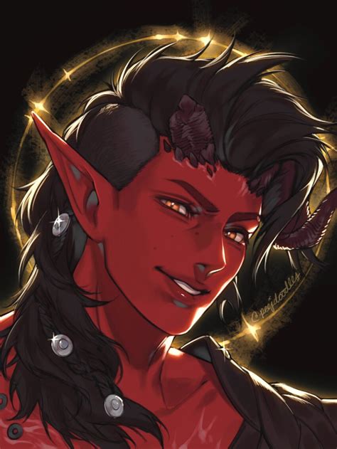 Peejdoodles Karlach Tiefling Baldur S Gate Baldur S Gate Dungeons Dragons Absurdres