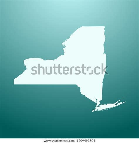Vector Map New York Stock Vector Royalty Free 1209493804 Shutterstock