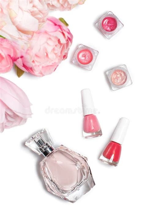 Perfume Bottle Nail Polish Lipstick Fashion Woman Still Life Pop