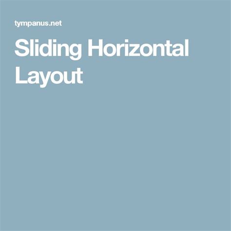 Sliding Horizontal Layout Codrops Grid Layouts Layout Grid