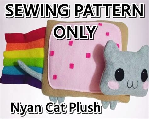 Nyan Cat Plush Sewing Pattern Plush Patternsewing Etsy