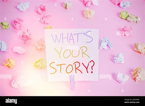 Conceptual Hand Writing Showing What Is Your Storyquestion Concept