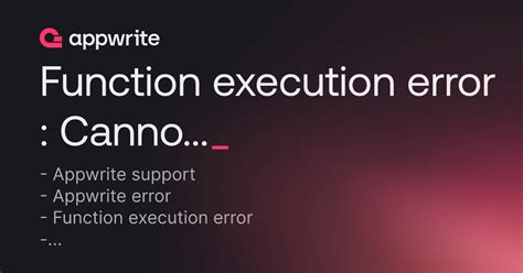 Function Execution Error Cannot Find Module Usrlocalserversrc