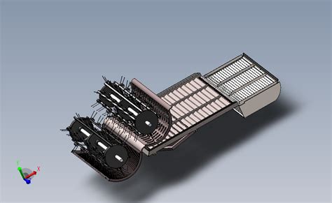 花生收获机内部结构3D图纸 Solidworks设计 SOLIDWORKS 2012 模型图纸下载 懒石网