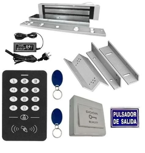 Kit Completo Control De Acceso Cerradura Electromagnetica Lbs