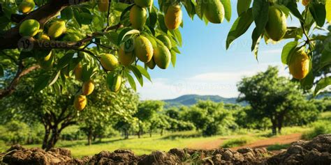 Mango Tree And Mango Garden Mango Tree Generative Ai 30328425 Stock