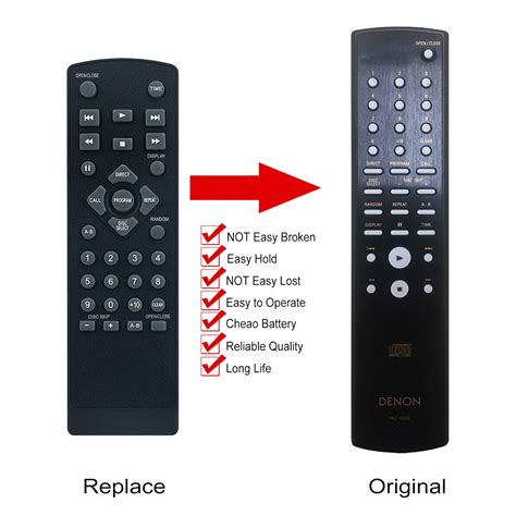 Vinabty Rc Replaced Remote Control Fit For Denon Stereo Cd Player