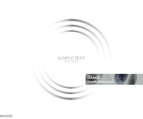 Abstract Lines In Circle Form Design Element Geometric Shape Striped Border Frame For Image