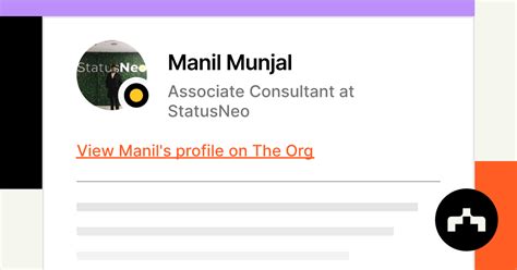 Manil Munjal Associate Consultant At Statusneo The Org