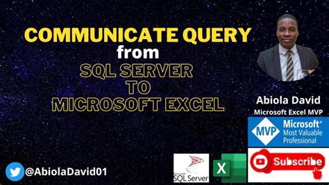 Abiola A David Msc Mvp On Linkedin Sqlserver Excel