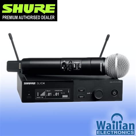 Shure Slxd 24sm58 Digital Wireless Handheld Microphone System With